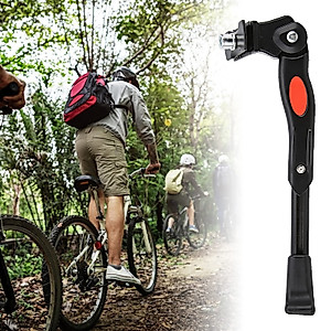 HERCHR Bike Kickstand Adjustable Bicycle Kickstand Aluminum Alloy Bike Kick Stand Bicycle Side Kickstands for 24" 26" 27" Mountain Bike/Road Bike/BMX/MTB Parking Racks