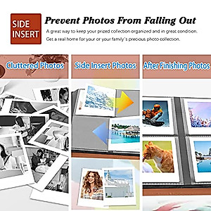 192 Pockets Photo Album for Fujifilm Instax Square SQ1/SQ6/SQ10/SQ20 Camera, Kodak Mini 3 Square,Mini Shot 3 Square, Mini Shot 3 Square Printer, Album for Instax Square Photo, Kodak 3x3" Photo (brown)