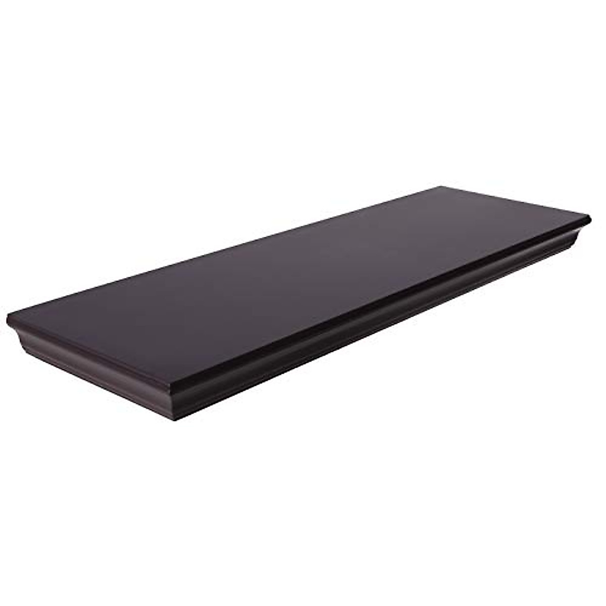 kieragrace Bristol Aston Floating Shelf – Espresso Brown, 24", Matte Finish