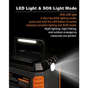 BALDR Portable Power Station 330W, 288Wh Emergency Backup Lithium Battery Solar Generator, Perfect CPAP Power Supply with Pure Sine Wave Inverter for Outdoors RV Camping Travel Home Emergency Use