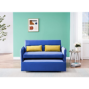 ERYE Blue Side Pockets Pillows Twin