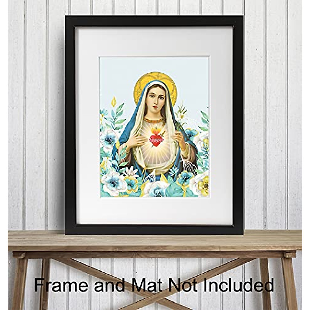 Virgin Mary Picture - Catholic Wall Decor - Mary Mother of God - Holy Mother - Christian Gifts - Religious Wall Art - Mary Mother of Jesus - Our Lady of Guadalupe - Blessed Mother - God Wall Decor