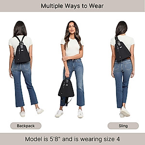 Baggallini Women's Metro Backpack, Pewter Zebra, One Size