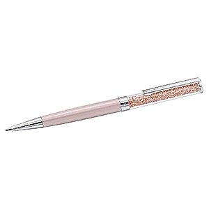 SWAROVSKI Crystalline Ballpoint Pen, Black Ink in Rose Gold Coloured Casing, Crystal Design, from the Crystalline Collection