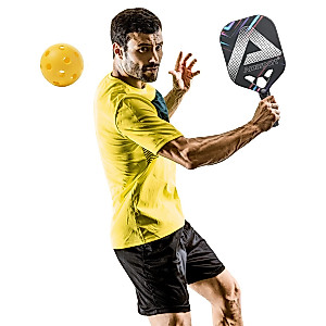 Matrix Pickleball Paddle Future 003- Graphite Textured Surface - Diamond Cutting Air Dynamic Throat Pickleball Standard Rackets Shape with Blend of Power and Control