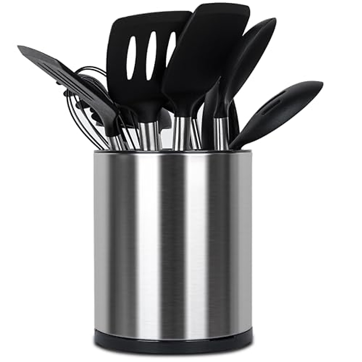 Haiyouneer Kitchen Utensil Holder for Countertop 360° Rotating Utensil Caddy Extra Large Utensil Crock Cooking Utensil Holder for Kitchen Counter