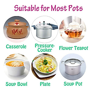 Potholder, Pot TrivetSilicone Pot Holders, Silicone Trivets, Pot Holders Heat Resistant, Hot Pad, Hot Bowl Holder, Jar Opener, Pot Spoon Holder, Non Slip, Dishwasher Available BPA Set of 6 (6.7x7in)