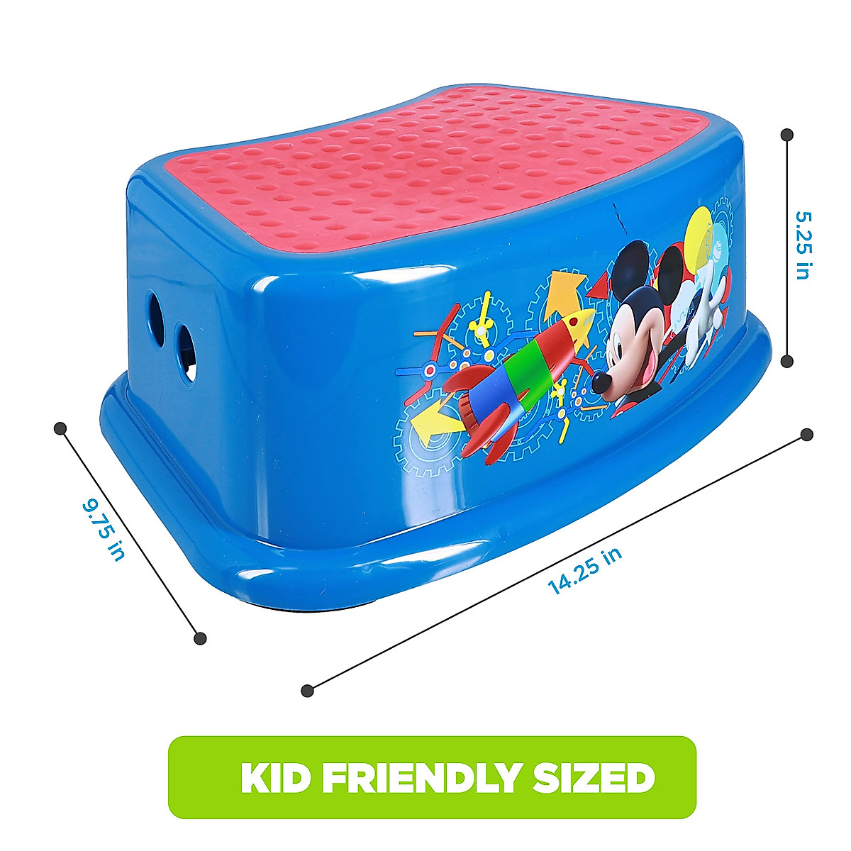 Disney Mickey Mouse 3 Pc Must Have Potty Training Set - Potty Training Seat, Step Stool for Kids, Finger Puppets