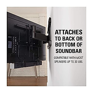 Samsung HW-Q990C 11.1.4ch Soundbar with Rear Speakers and Dolby Atmos with a Sanus SASB1-B1 Soundbar Mount; Holds up to 20LBS (2023)