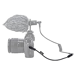 JJC 3.5mm Female to 2.5mm Male Microphone Audio Cable Mic Adapter for Fuji Fujifilm X-T30 II X-T30 X-T20 X-T10 X-PRO3 X-T100 X100V X100F X100T X-PRO2 X-T1 X-E3 X-E2S X-E2 X-E1 and XF10 Camera
