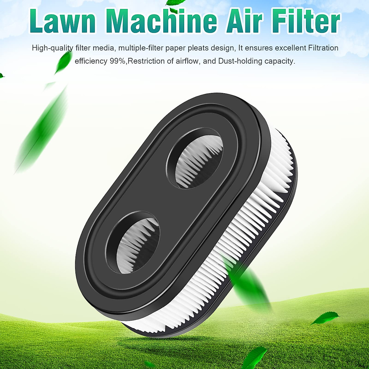 ARyee 593260 798452 Lawn Mower Air Filter, Air Cleaner Replacement Filters for 4247 5432 5432K 09P00 09P702 550E 500EX 550EX 625 575EX Air Filter Mower Series Engine Accessories