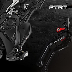 FTRT Short Brake Clutch Levers Compatible with GSXR600 1997-2003/ GSXR750 1996-2003/ SV650 2016-2021/ DL650 2011-2021/ GSR750 GSXS750 2011-2016/ GSXR1000 2001-2004/ TL1000S 1997-2001,Black