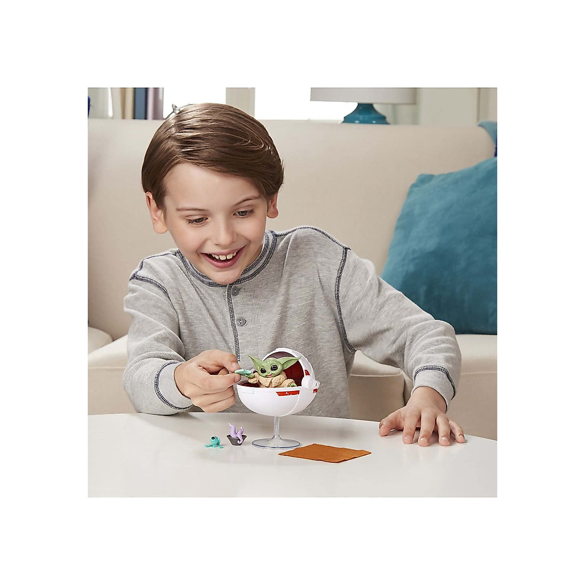 STAR WARS The Bounty Collection Grogu’s Hover-Pram Pack The Child Collectible 2.25-Inch-Scale Figure with Accessories, Kids Ages 4 and Up,Multi-Colored,Standard,F2854