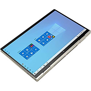 HP Flagship Envy x360 13 2-in-1 Laptop 13.3" FHD OLED Touchscreen 11th Gen Intel 4-Core i7-1165G7 8GB RAM 512GB SSD Intel Iris Xe Graphic Backlit Fingerprint Thunderbolt Win10Pro Pale Gold + Pen