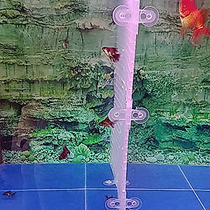 OIIKI 16PCS Aquarium Fish Tank Divider with Suction Cup, Silica Gel Sucker Holders, for Fish Tanks Glass Cover Separating Divider Support Clip Bracket (White)