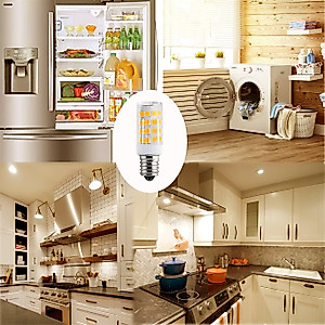 KAKEMONO E12 LED Candelabra Light Bulbs 4W Replace E12 40 Watt Halogen Equivalent,Warm White 2700K C7 T4 120V Small Base E12 for Ceiling Fan Chandelier Pendant Lighting Salt Lamp,Non-dimmable,2 Pack