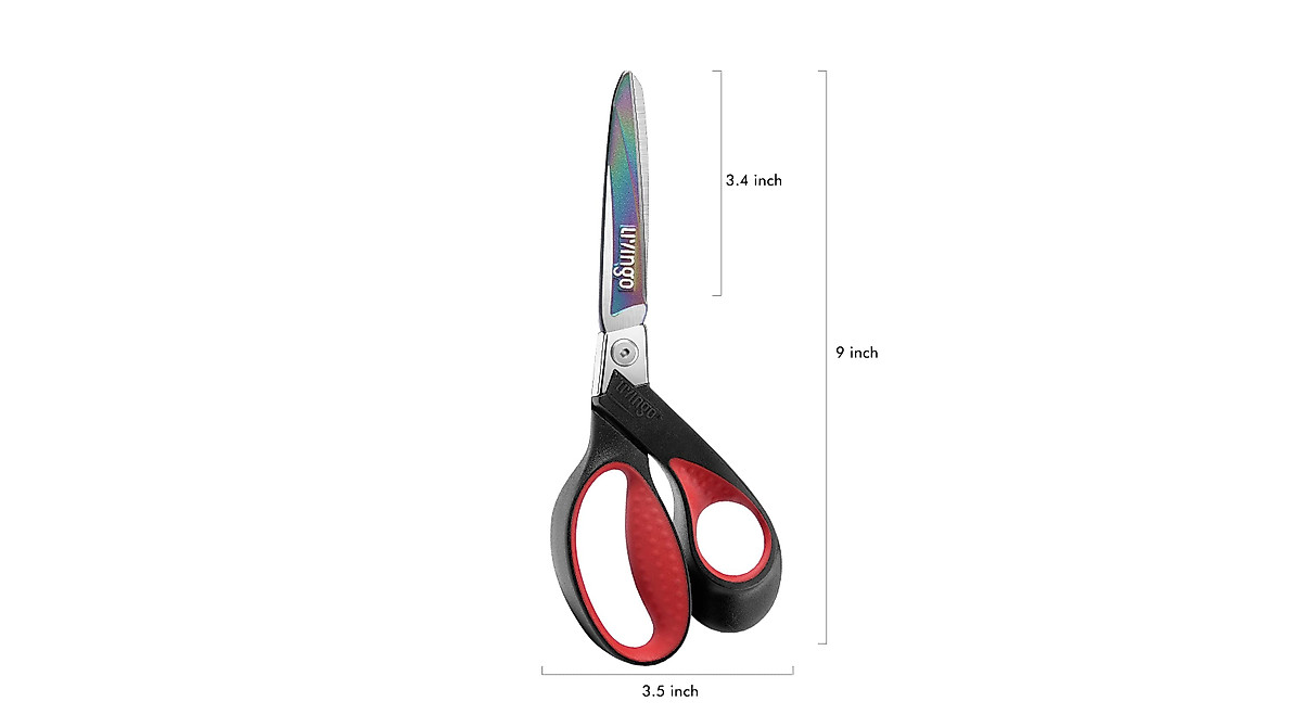 LIVINGO Heavy Duty 9" Industrial Scissors for Multipurpose Use