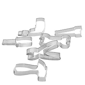 Mini Construction Tools Cookie Cutters Set of 6 pcs, Stainless Steel Mini Hardware Tools Series Shaped Fondant Baking Molds For Father's Day