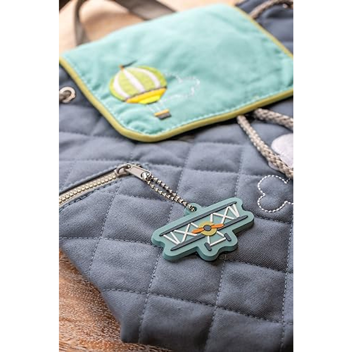 Stephen Joseph Kids' Unisex Toddler Back to School, Quilted Backpack, Ballet Bunny Dark Blue, One Size