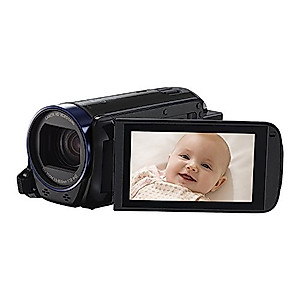 Canon VIXIA HF R600 Full HD Camcorder with 3 inch Touchscreen and 57x Advanced Zoom - Black (Renewed)