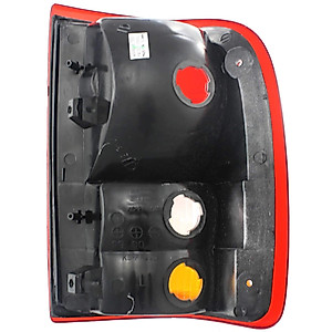 Evan Fischer Tail Light Lens and Housing Compatible with 1993-1997 Ford Ranger Driver Side