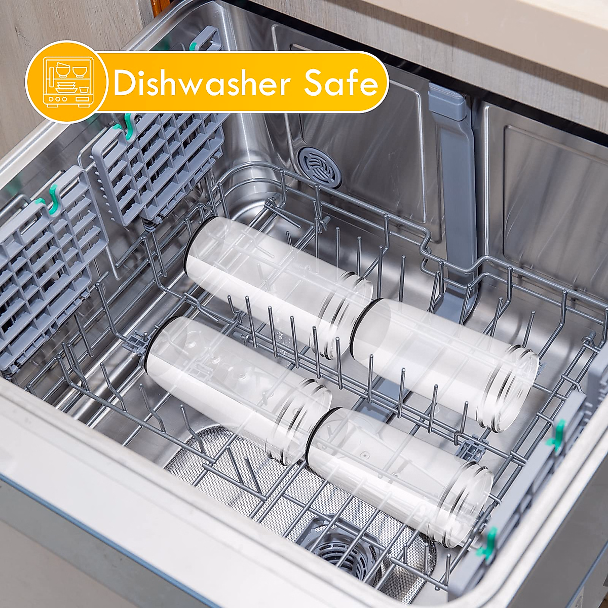 4 Pack Glass Cups with Lid and Straw, 24oz Boba Tea Cups, Wide Mouth Smoothie Cups, Reusable Drinking Glasses with Bamboo Lids for Beer, Boba Tea, Juice, Smoothie