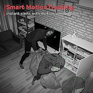 CPVAN Security Indoor Camera Wireless, 1080P FHD, Pan & Tilt, Night Vision, AI Motion Detection & Tracking, 2-Way Audio Home Security Camera for Baby, Elder, Nanny, Pet, Local and Cloud Storage