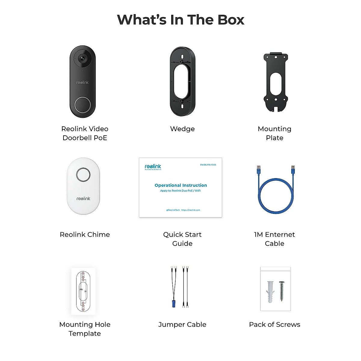 REOLINK Video Doorbell PoE Camera – 180 Degree Diagonal, 5MP IP Security Camera Outdoor with Chime V2, 2-Way Talk, Plug & Play, Secured Local Storage, No Monthly Fee