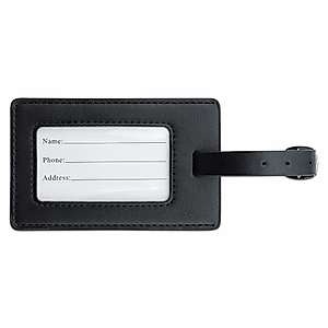 My Little Pony Fluttershy Face Rectangle Leather Luggage Card Carry-On ID Tag