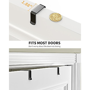 Moforoco 9-Tier Over The Door Pantry Organizer, Pantry Organization and Storage, Black Hanging Basket Wall Spice Rack Seasoning Shelves, Home & Kitchen Bedroom Bathroom House Essentials