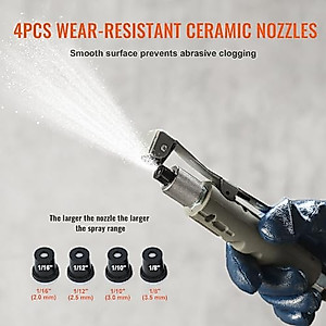 Sand Blaster VEVOR 10Gal Pot Sandblaster, 125 Psi Pressure Sand Blasting Complete Kit for Paint, Stain, Rust Removal and Special Surface Treatment of Material