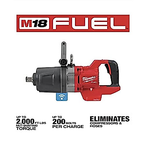 Milwaukee M18 FUEL 1 in. D-Handle High Torque Impact Wrench w/ONE-KEY (Bare Tool) + Accessory