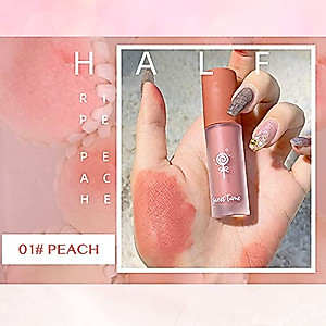 Matte Liquid Cream Blush Makeup Lightweight - Velvet Mousse Texture, Breathable Feel, Sheer Flush Of Color, Natural-Looking, Blush Stick for Cheek, Advanced Hazy Feeling(#01#02#03)