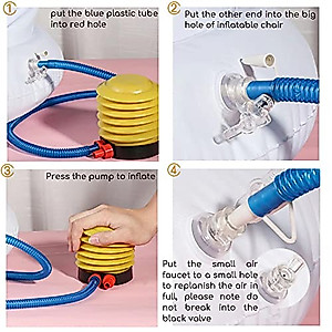 Baby Sitting Support for 3 6 9 12 24 Months Infants, Inflatable Baby Seats for Sitting Up Nontoxic PVC Toddlers Sofa Chair Sit Me Up Floor Seat for Baby Girl Boy, Unicorn