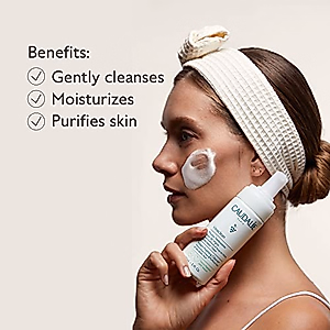Caudalie Gentle Foam Cleanser: Daily Facial Cleanser that Cleanses, Soothes, Reduces Redness: Daily Facial Cleanser that Cleanses, Soothes, Reduces Redness, 5.7 Fl Oz