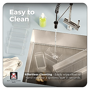 Prime Home Direct Ice Chilled Condiment Caddy | 5 Containers & Lids | Hosting Party Supplies Serving Tray Platter | Buffet, Food Server, Fruit, Garnish, Mimosa, Salad, Taco Bar Accessories Organizer