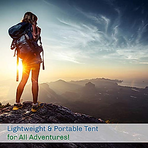 2 Person Tent – Rain Fly & Carrying Bag – Lightweight Dome Tents for Kids or Adults – Camping, Backpacking, and Hiking Gear by Wakeman Outdoors