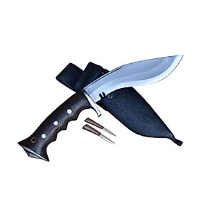 GK&CO. Kukri House Genuine kukri/khukuri - 6 Inch Iraqi Panawal Angkhola Gripper Handle Black Sheath Hand Made in Nepal…