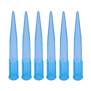 Eowpower 500 Pieces Clear Blue 1000 ul 1 ml Laboratory Lab Plastic Liquid Pipette Pipettor Tips