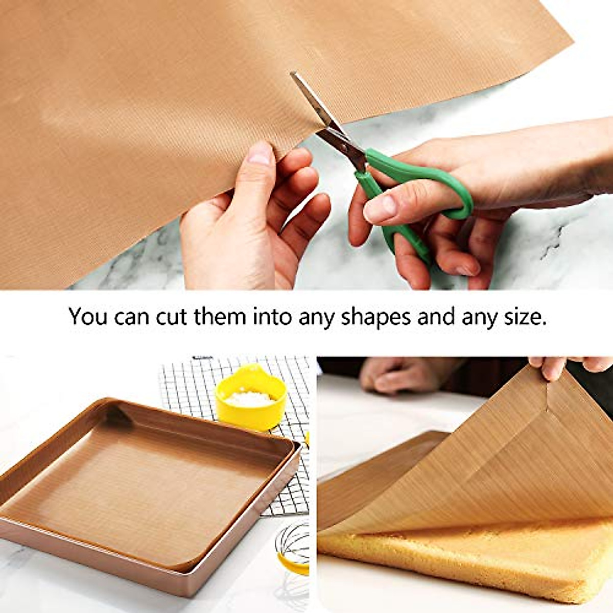 Teflon Sheet for Heat Press Transfer Sheet 18 Pack Non Stick 12"x16" Heat Transfer Paper Heat Resistant Craft Mat