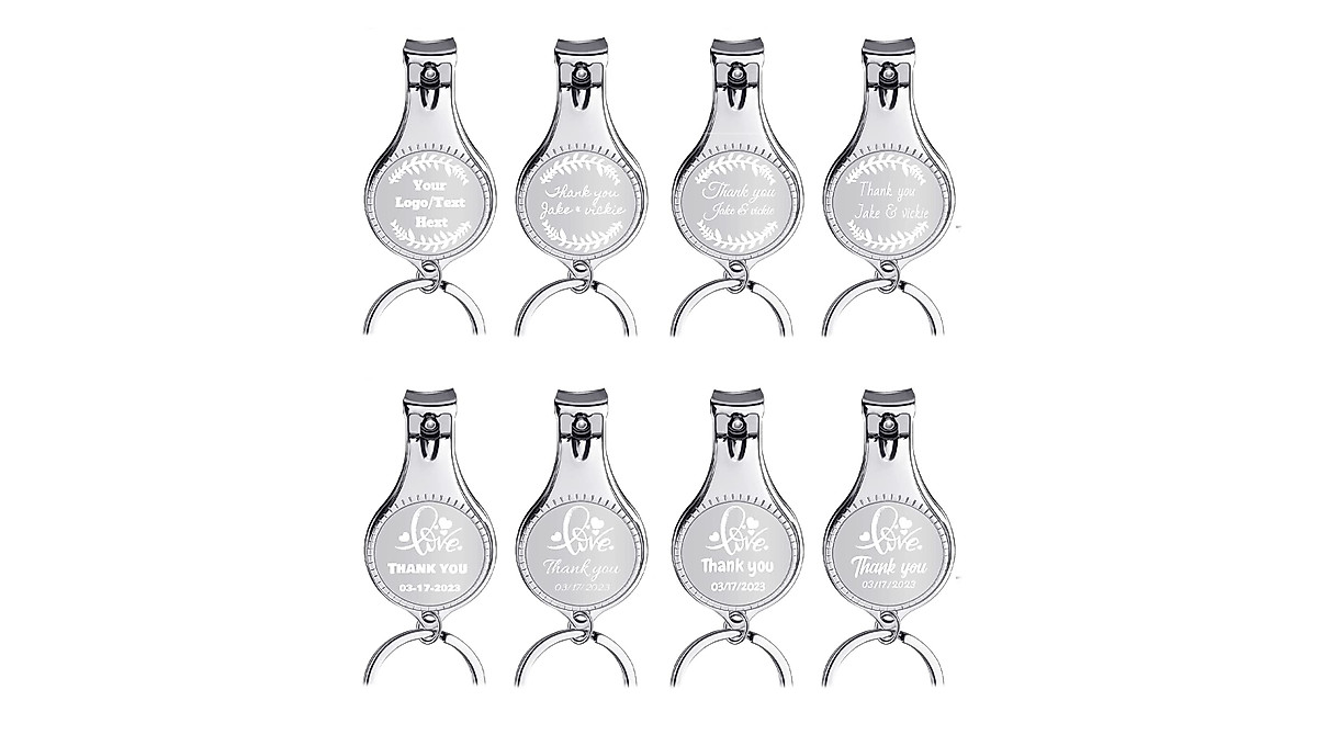 Personalized 100Pcs Nail Clipper Bottle Opener Favors