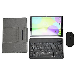 Luqeeg Office Tablet, Game Tablet Octa Core CPU 10.1 Inch LCD with Mouse and Keyboard (US Plug)