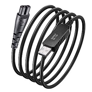 PChero 12V PA-1204N USB Charger Cable Replacement for Remington Shaver F5-5800 F7800 F5800 F5790 F4790 R5150 R6130 R-6150 MS2-390 MS3-2700 MS680 R9100 Electric Razor Trimmer PA1204N Power Cord