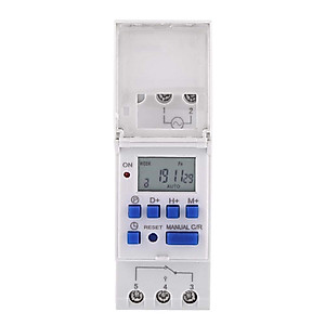 Digital Timer Switch, LCD Power Programmable Timer Time Switch Relay Time Control Switch Timer Digital Electronics General Purpose Timer Daily and Weekly Programs for Power Devices (110V)