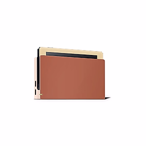 Tacky Design Solid Color Skin Compatible with Nintendo Switch Skin Wrap Cover, Brown Colorwave Blocking for Nintendo Switch Stickers, Premium Vinyl 3M Full Wrap Decal.