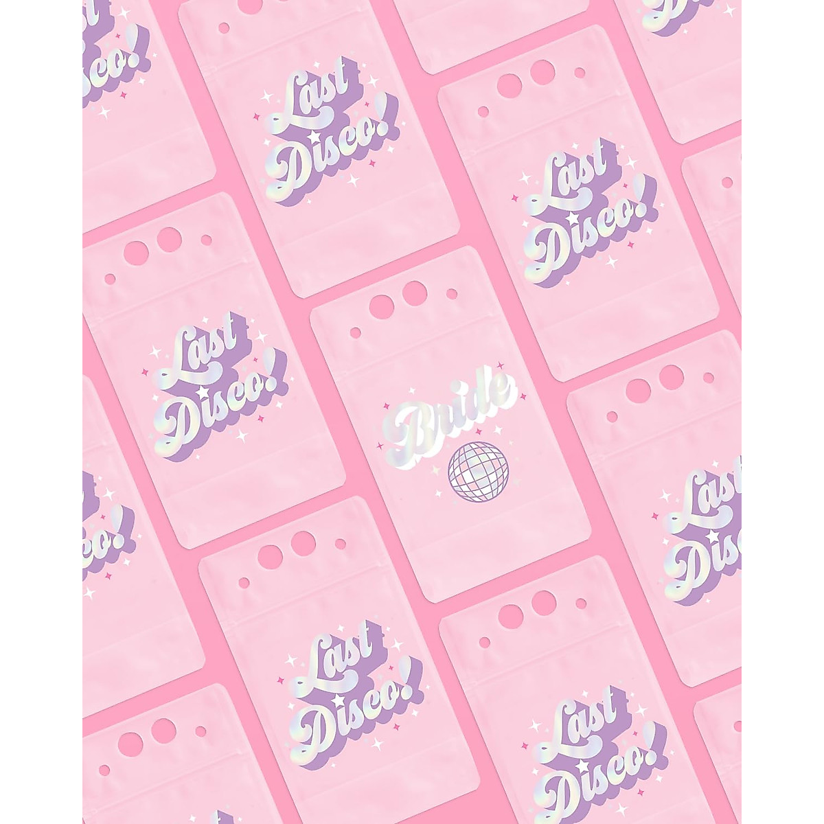 xo, Fetti Bachelorette Party Last Disco Drink Pouches - 15 count | Disco Bach Party Drinkware, Groovy Bridal Shower Party Cups, Bridesmaid Favor, Bride to Be Gift, 70's Dancing Queen Supplies