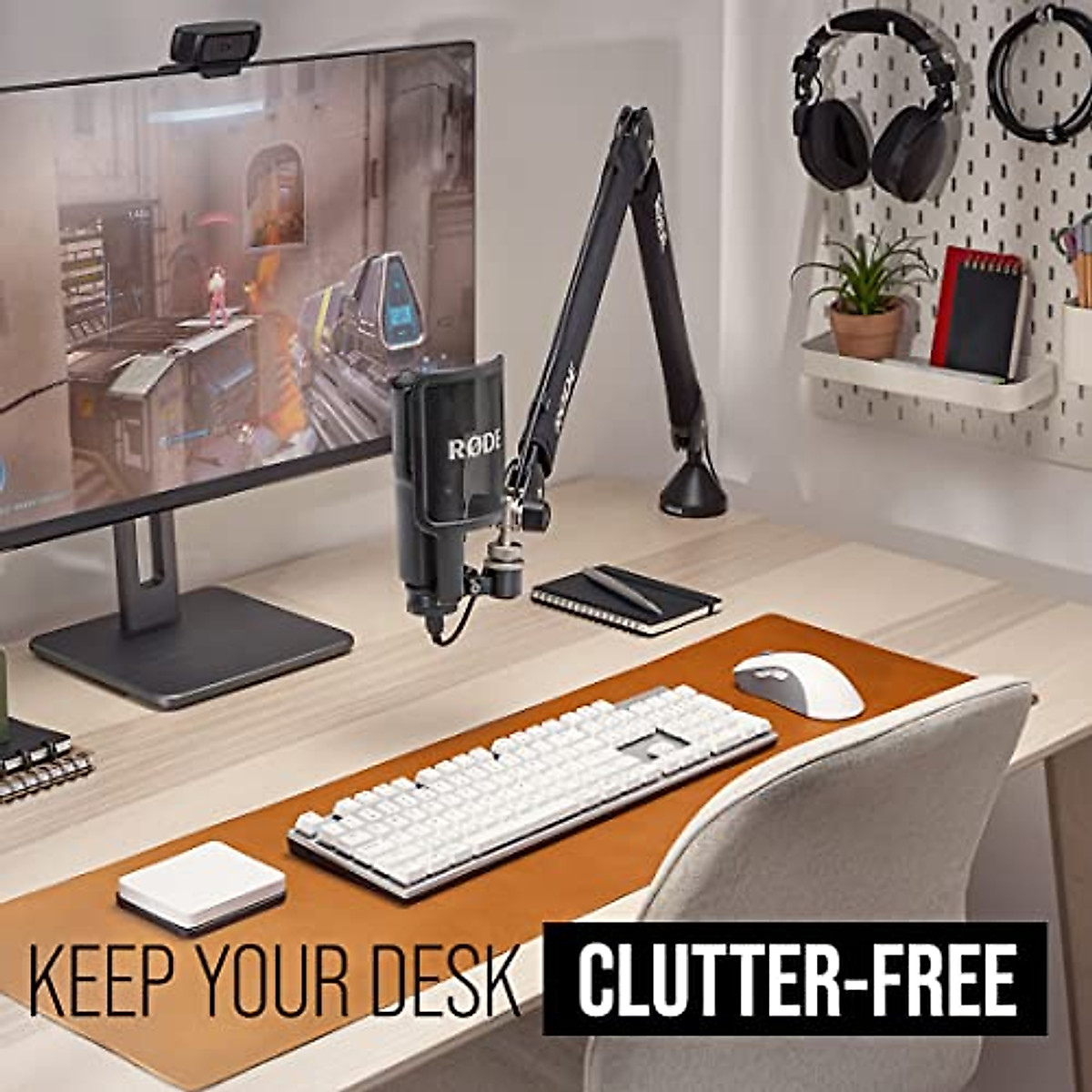 RØDE PSA1+ Professional Studio Arm with Spring Damping and Cable Management, Black