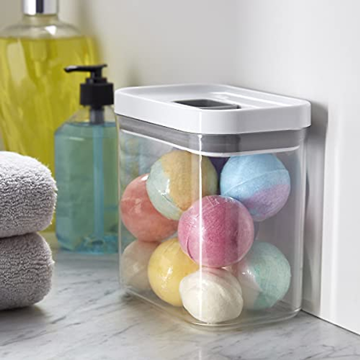 Copco Food and Organization Storage Container with Airtight Lid, 1.8-Quart, Clear