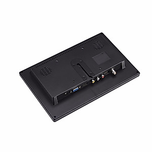 10.1 inch Small Portable Laptop Computer Monitor with HDMI VGA Port; Raspberry pi Display Screen Monitor; CCTV Monitor HD 1024x600 with Dual Speakers, MP5 USB Port, Remote(10 Inch) Gaming Monitor