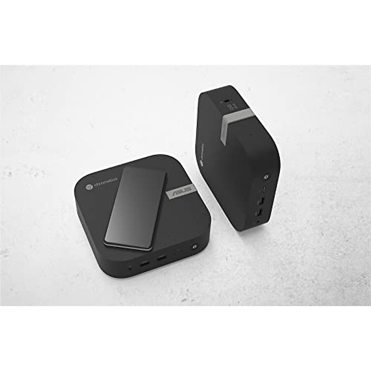 ASUS Chromebox 5 with Intel® Celeron 7305 Processor, 4GB Memory, M.2 128G NVMe SSD, Dual HDMI, one DP, Gigabit LAN, WiFi 6E, Thunderbolt ™ 4, Chrome OS, VESA Mount,Black